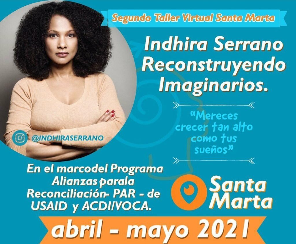 Actriz Indhira Serrano lidera proyecto de empoderamiento en Santa Marta